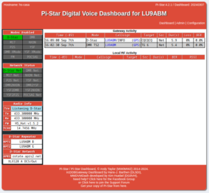 Configuración básica de Pi-Star – RadioHub